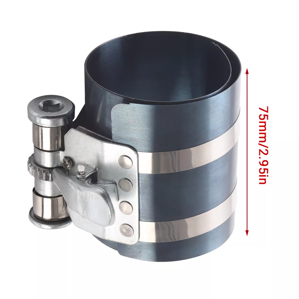 Piston Ring Compressor Professional Piston Install Tool with Wrench and ...