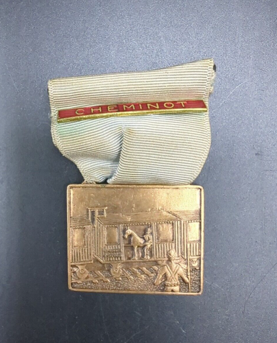 American Legion Cheminot Medal I.J.W.U. 40 Horses and 8 Men WW1 Era ...
