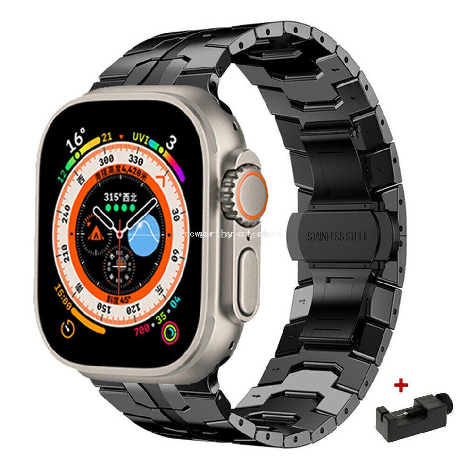 iWatch Titanium Metal Band For Apple Watch Ultra 49mm 9/8/7/6/5/4-1 40 ...