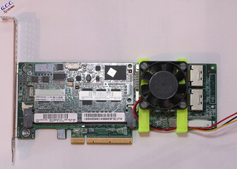 HP P420 SATA RAID SAS Card Cooler 40mm Cooling Fan, Mount Bracket Clip ...
