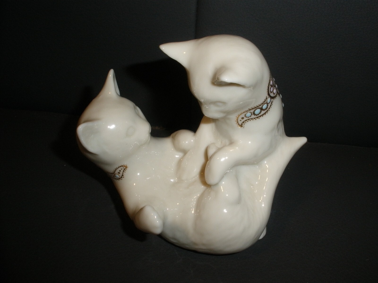 Vtg 1995 Lenox China Jewels Collection Figurine Playing Playful Cats Kittens 4" | eBay