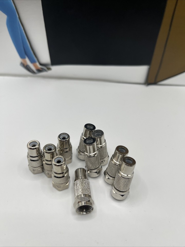 LOT 10 * RF video tv cable adapter coax* hook up ATARI 2600 To modern ...