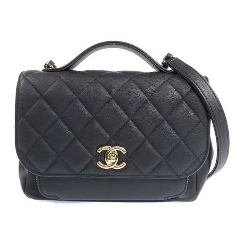 CHANEL CC GHW Business Affinity Medium 2 Way Shoulder Bag Calfskin ...