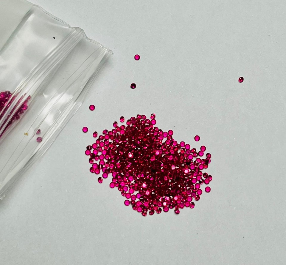 2.50cts 1.2mm Round 100% Natural Ruby Loose Gemstone | eBay