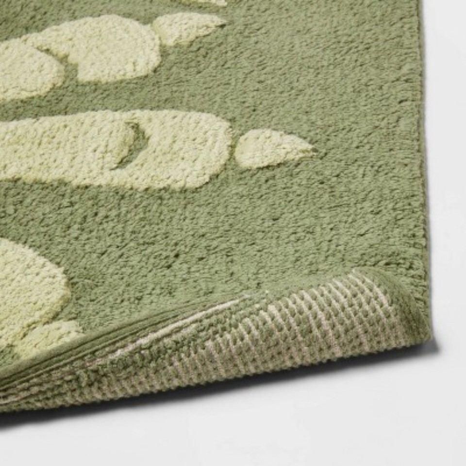 Dinosaur Feet Kids' Bath Rug - Pillowfort: Aqua Green Tufted Cotton | eBay