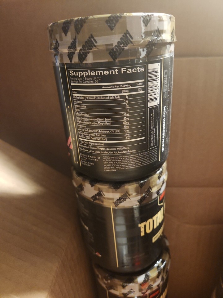 REDCON1 Total War Pre Workout Protien, Watermelon - 0.4kg 601754191428 ...