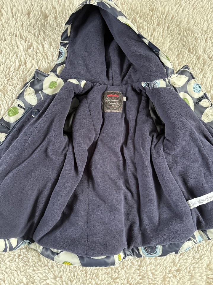 Catimini Baby Girl Coat Sz 12mo Insulated Fleece Lined Heavy Rain ...