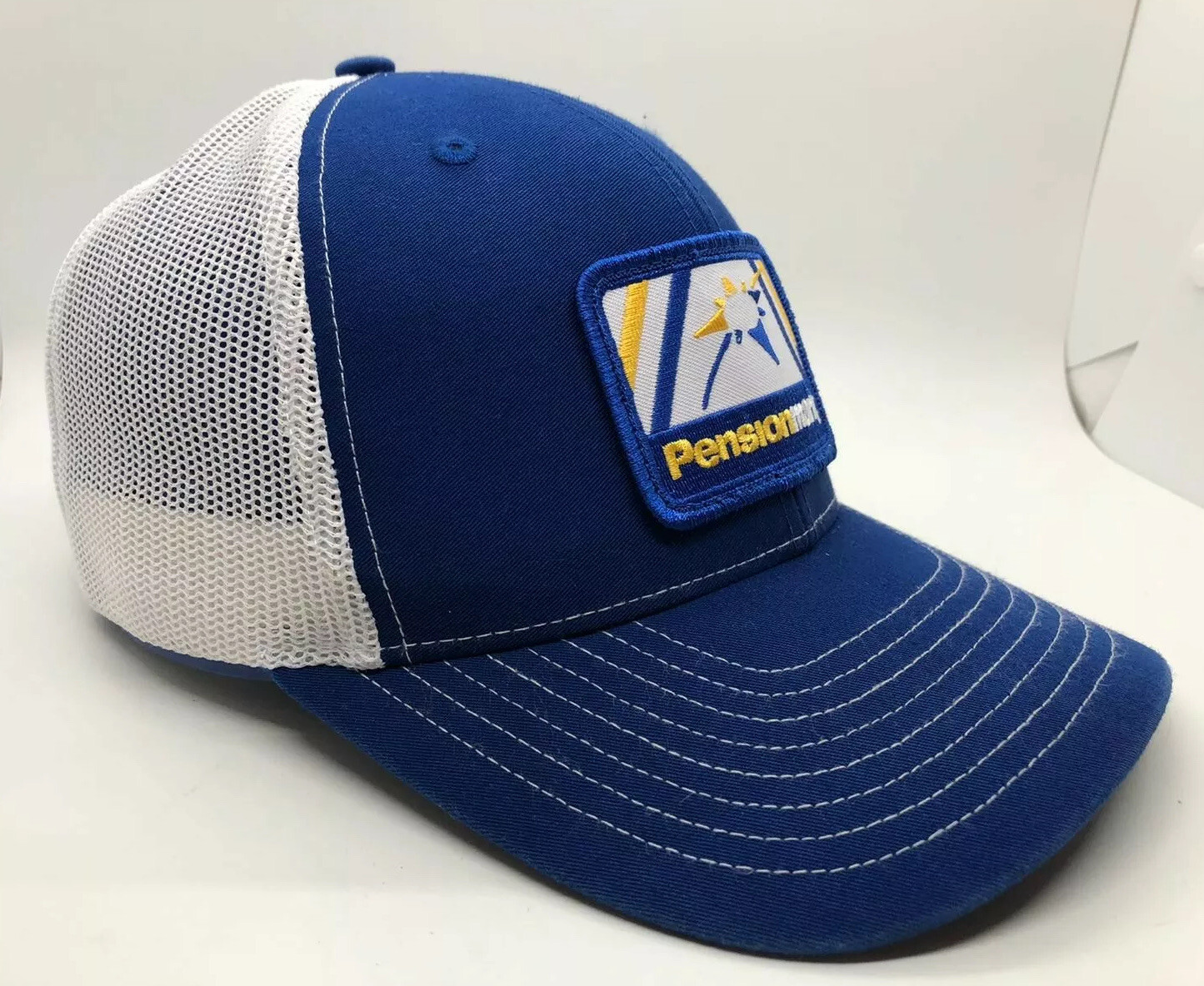 Pensionmark Cap Hat Adult Trucker Mesh Snapback Blue White Polyester ...