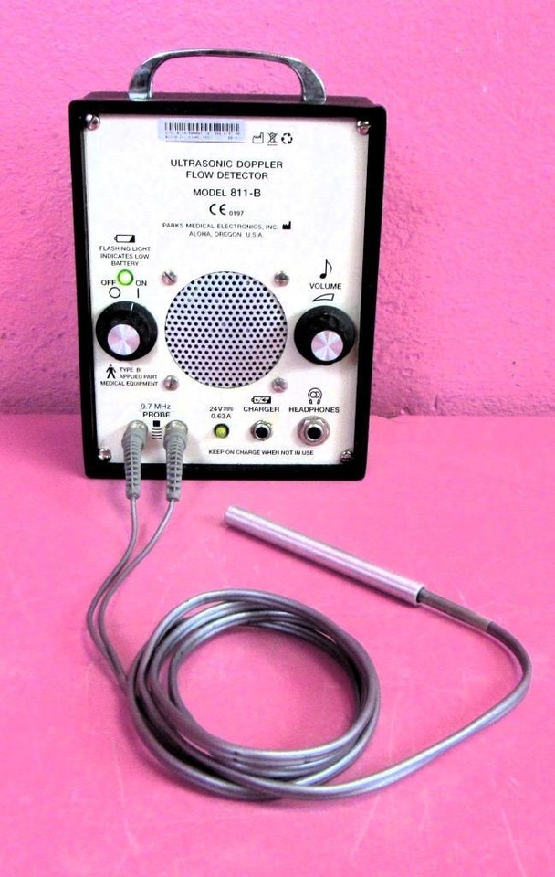 Parks 811-B Vascular Ultrasonic Doppler Flow Detector w/ Pencil Probe ...
