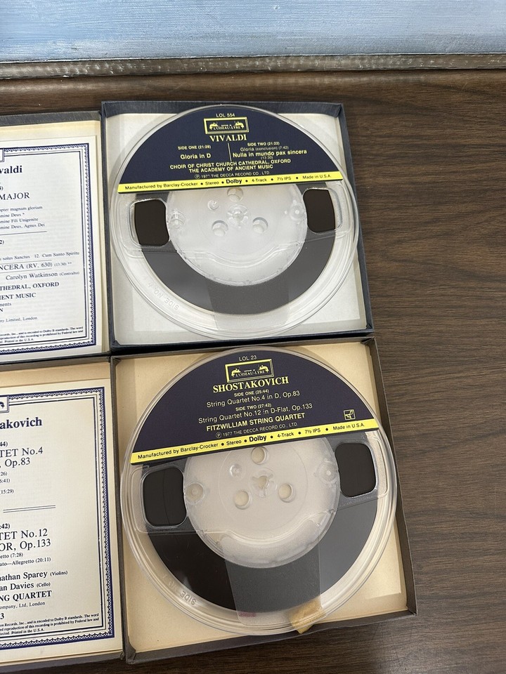 Lot Of 5 Collection Music 7 1/2 IPS Reel-to-Reel Tapes mint condition ...