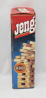 Jenga 100% Complete Wood Stacking Game Milton Bradley 1995 | eBay