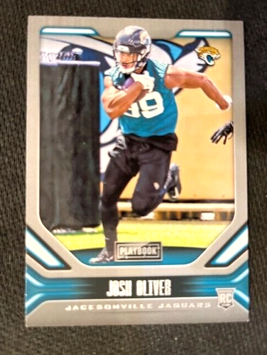 NFL - Josh Oliver 2019 Panini Playbook Football Rookie Card - Jaguars ...