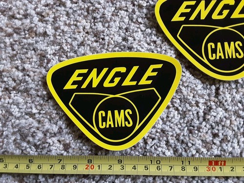 2 Vintage ENGLE CAMS Racing Decals Stickers NHRA Nascar Super Stock ...
