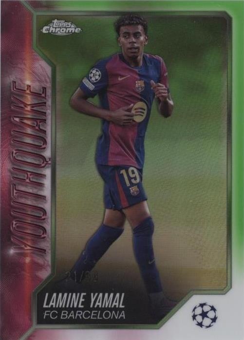 2024-25 Topps Chrome Uefa Club Competitions - Youthquake Lamine Yamal # ...