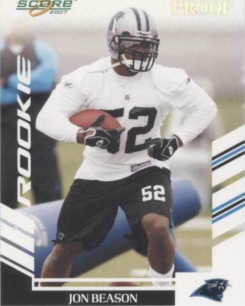 2007 Score - Rookie Jon Beason #324 Artist's Proof /32 (RC) for sale ...