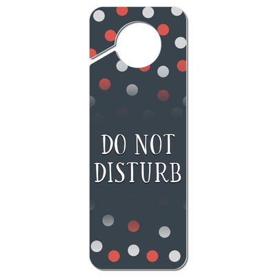 Do Not Disturb Polka Dots Plastic Door Knob Hanger Sign | eBay