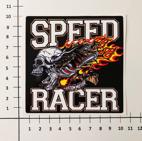 SPEED RACER Aufkleber Sticker Outlaw HELLS Skull Totenkopf Bike 81 ...
