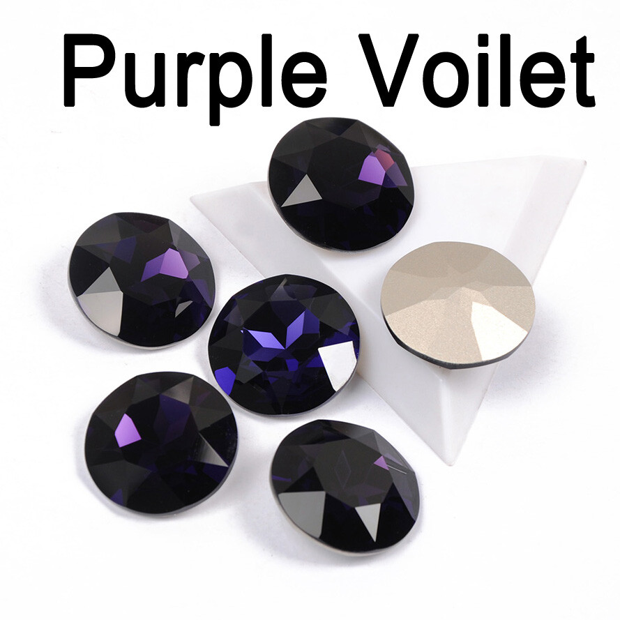 ALL Colors Sewing Rhinestones Crafts Rivoli Crystal Glass Strass Sew On ...