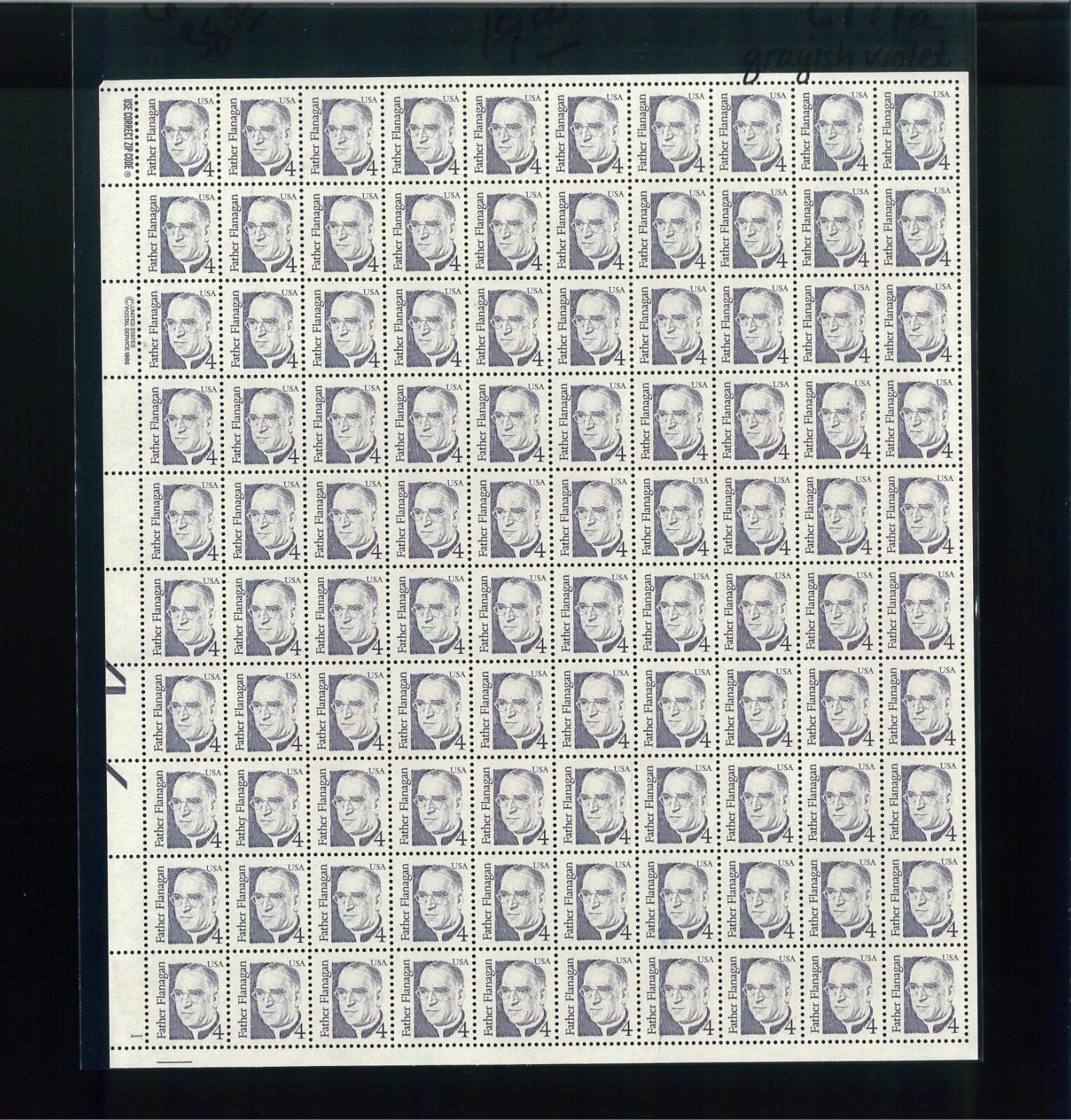 United States 4¢ Father Flanagan Postage Stamp #2171a MNH Full Sheet | eBay