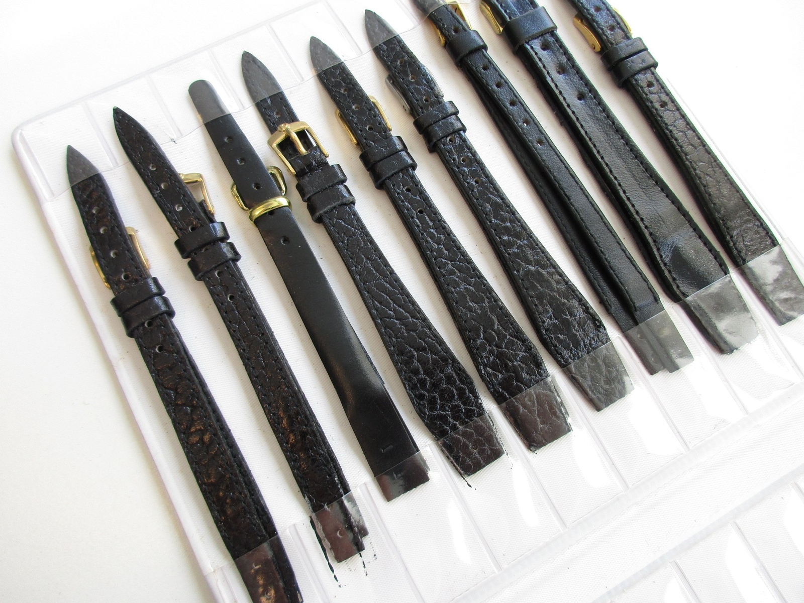 Vintage 1950's open end watch bands 8 10 12 14 mm - black | eBay