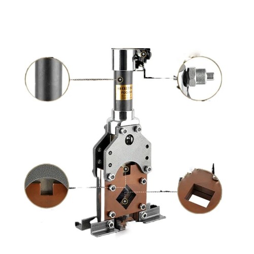 10T Hydraulic Square Pipe Cutting Machine 50*50mm Angle Steel Cutter ...
