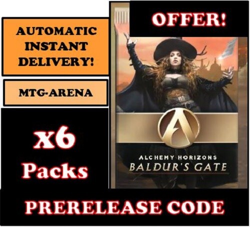 MTG ARENA CODE CARD ALCHEMY HORIZONS BALDURS GATE 6 BOOSTER PRERELEASE ...