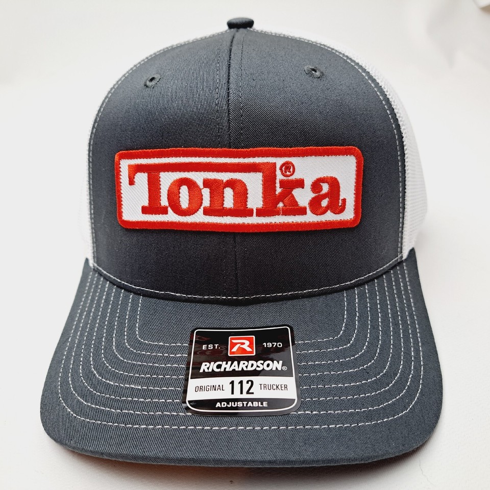 Tonka Embroidered Patch Richardson 112 Trucker Mesh Snapback Hat Cap ...
