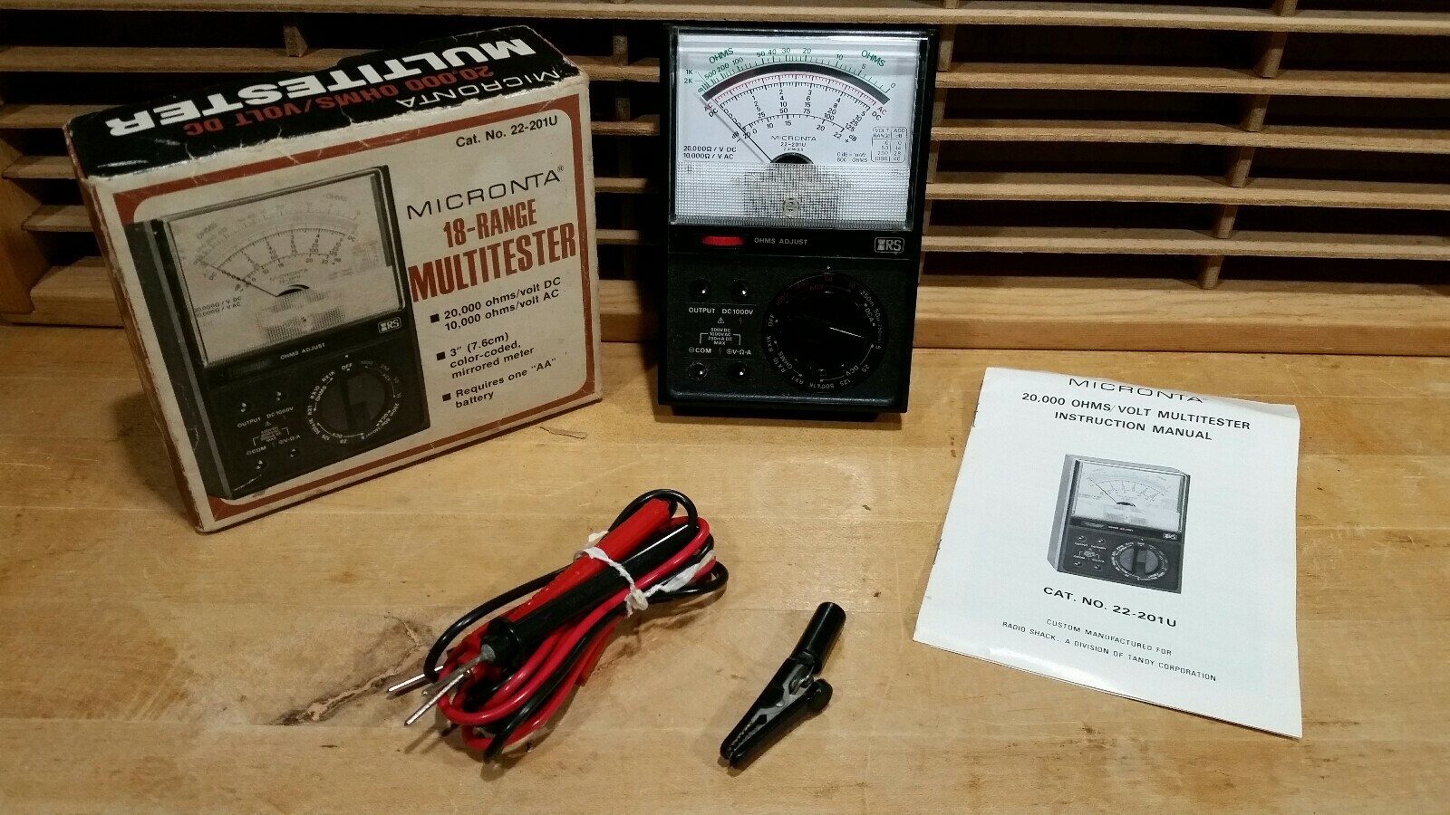 Micronta 18-Range Multitester Cat. No. 22-201U 20,000 OHMS/Volt DC | eBay