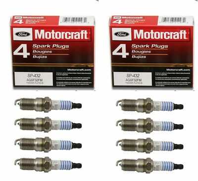 8PCS Motorcraft Spark Plugs SP432 AGSF32FM for / Lincoln/ Mazda/Mercury ...