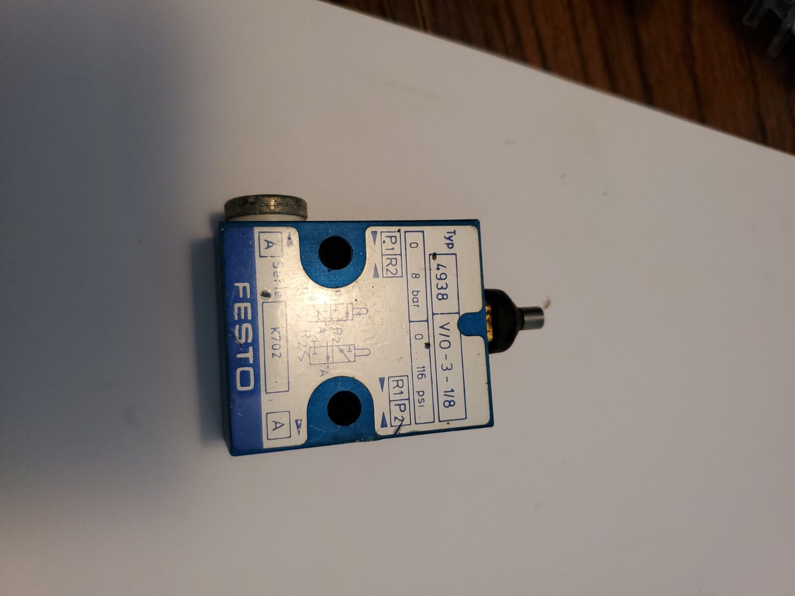 Festo+4938+Pneumatic+Valve+Limit+Switch+Series+a+M402+V%2F0-3-1%2F8 for ...