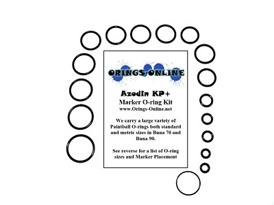 Azodin KP Plus + Paintball Marker O-ring Oring Kit x 2 rebuilds / kits ...