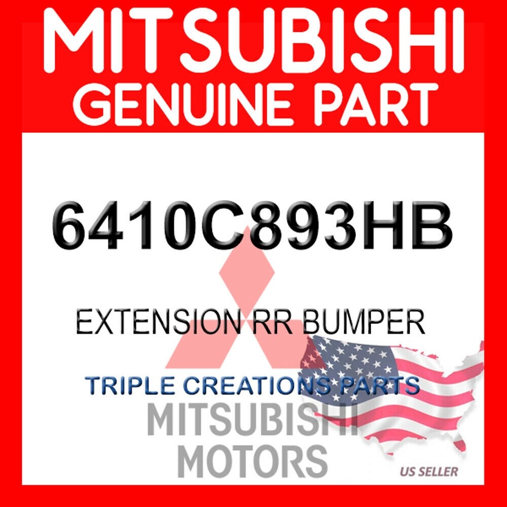 Genuine Mitsubishi 6410C893Hb Extension Rr Bumper OEM | eBay