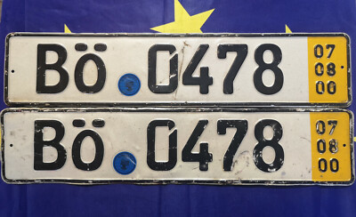 Germany German Temporary License Plates (Bördekreis – Sachsen-Anhalt ...