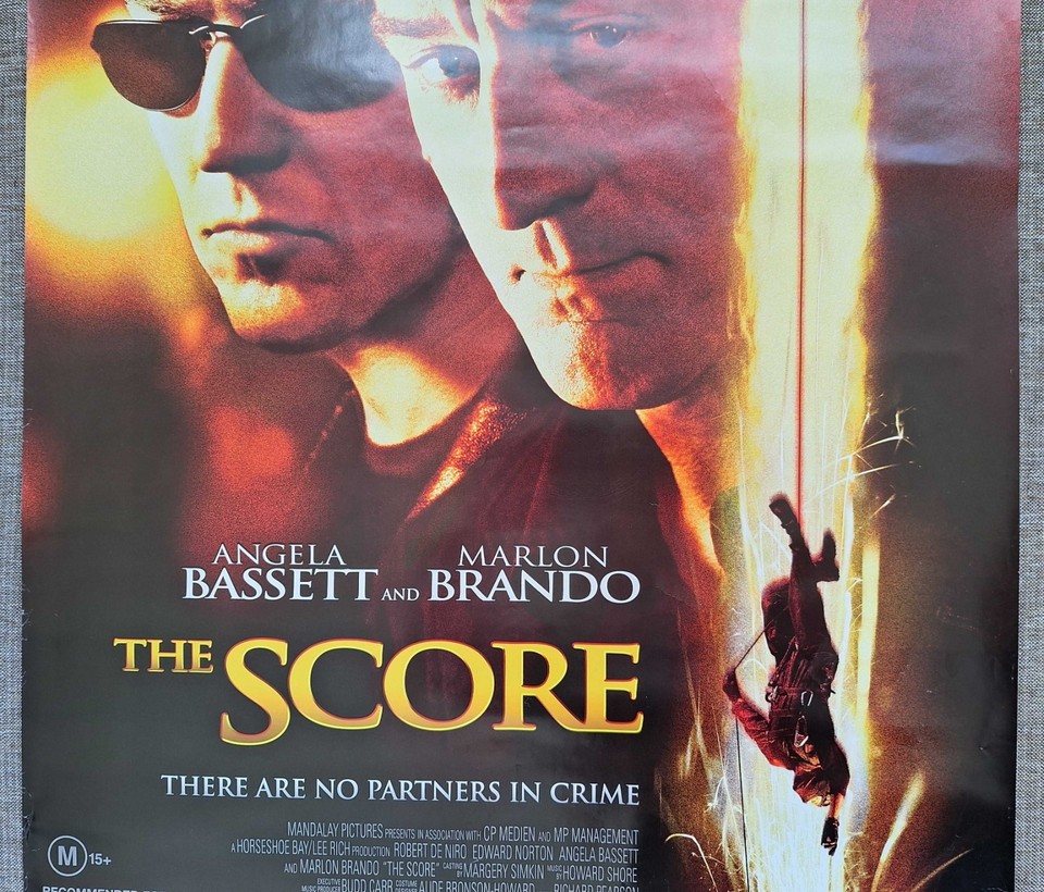 "THE SCORE" ORIGINAL ROLLED MOVIE POSTER -2001-SINGLE SIDED | eBay ...