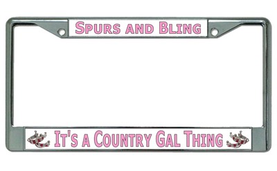 It's A Country Gal Thing Chrome License Plate Frame | eBay