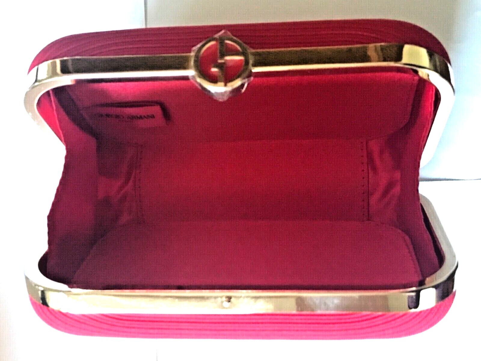 Giorgio Armani Red Cosmetic Makeup Clutch Case Purse Bag SEALED BOX | eBay