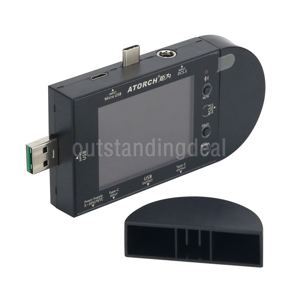 ATORCH UD24 USB Voltmeter Voltage Current Meter DC Digital Tester (Full ...