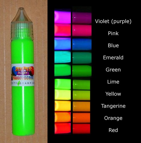Peinture Stylo Ensemble fluorescent Ultraviolet Blacklight UV Éclat ...