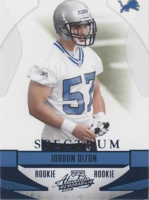 2008 Playoff Absolute Memorabilia - Rookie Jordon Dizon #196 Spectrum ...