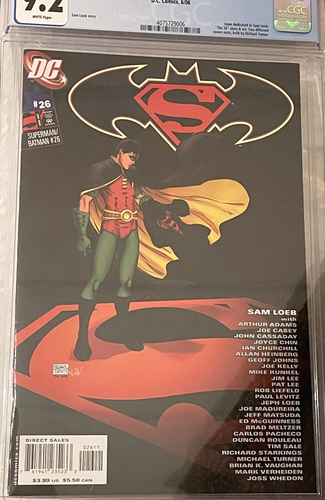 Superman Batman #26 Robin Turner NM- 9.2 CGC Dedicated to Sam Loeb | eBay