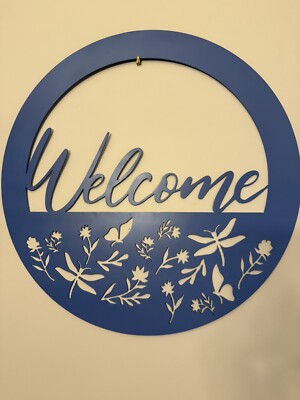Welcome Sign Metal Art Plasma Cut Wall Art Home Decor | eBay