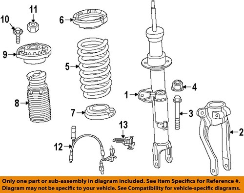 BMW OEM 16-18 750i xDrive Front Suspension-Harness Left 37106869073 | eBay