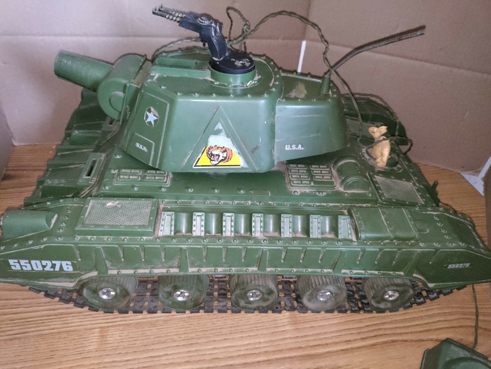 Rare Vintage 1960's Deluxe Reading Tiger Joe Tank Army Military Toy *AS ...