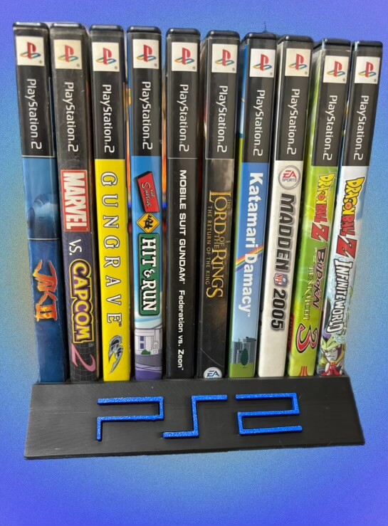 10 Game PS2 Game Case Holder - Playstation 2 Game Storage Tray Display ...