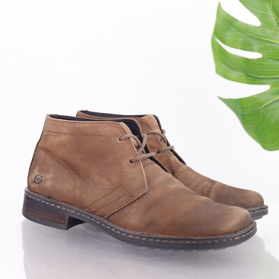 Born Men's Harrlson Boot Size 8 Canyon Brown Distressed Leather Casual ...