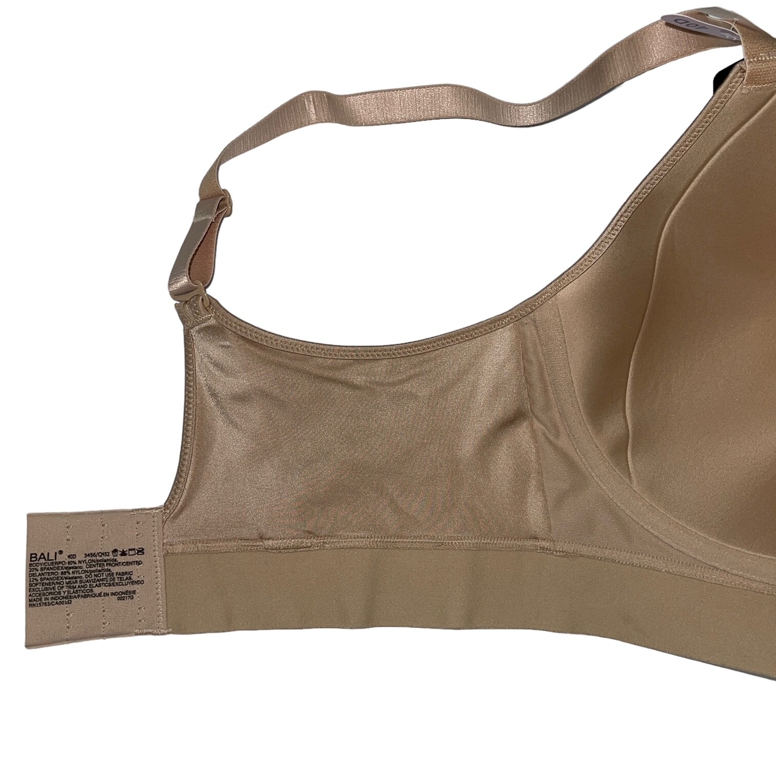 Bali Bra Underwire Bounce Control Wide Support Band Smoothing Cool ...