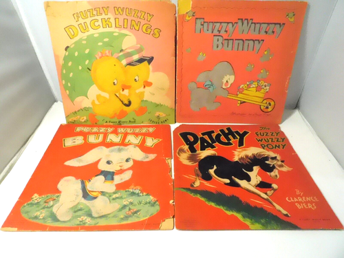 4 Fuzzy Wuzzy Books by Whitman Books-1940's | eBay