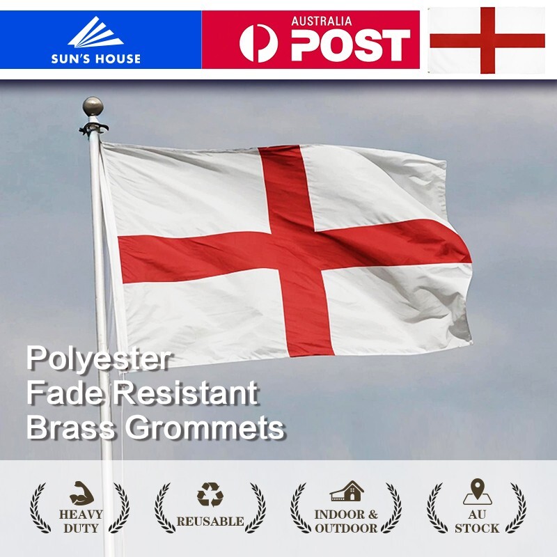 Flag of England 2x3ft St George's Cross Red White English National ...