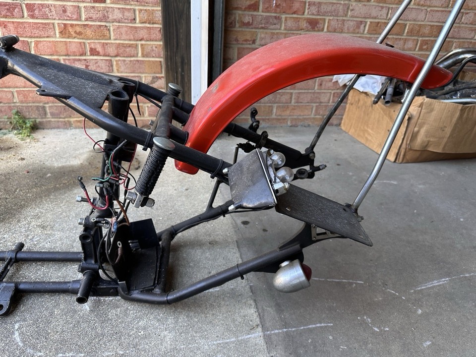 Harley Davidson Ironhead Sportster Rigid Frame Chopper Hard Tail ...