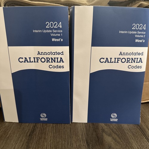 West’s Annotated California Codes 2024 Interim Update Service Volumen 1 ...